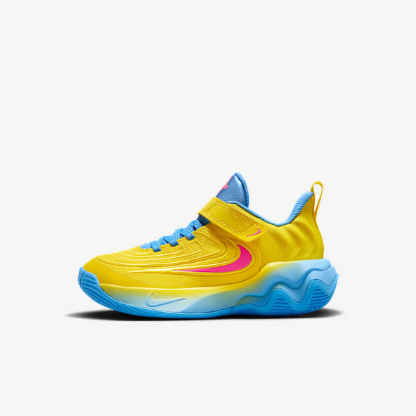 Yellow Basketball Shoes. Nike